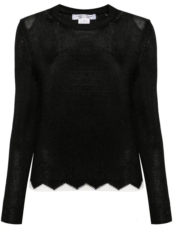 Comme Des Garçons Contrasting-trim Jumper