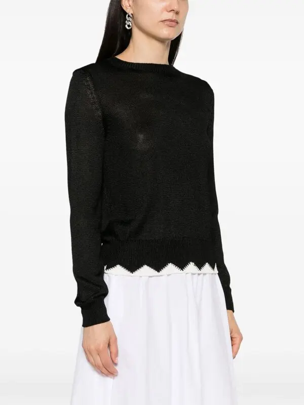 Comme Des Garçons Contrasting-trim Jumper