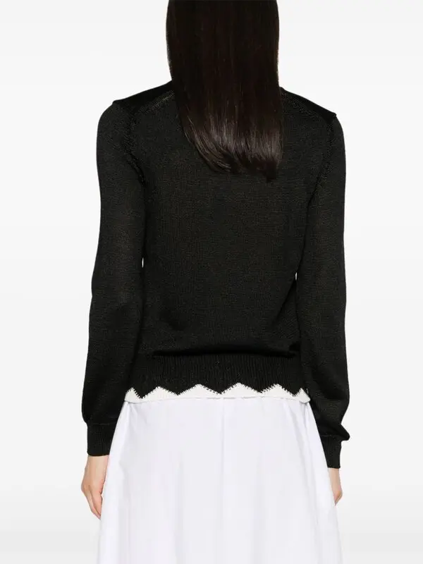 Comme Des Garçons Contrasting-trim Jumper
