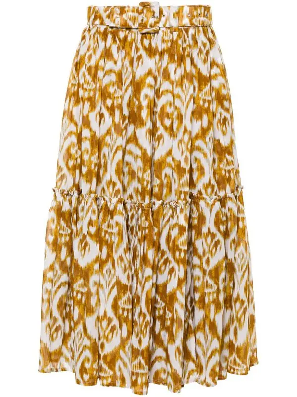 Samantha Sung Melanie Abstract-print Skirt