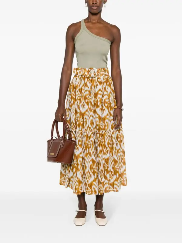 Samantha Sung Melanie Abstract-print Skirt