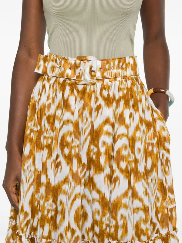 Samantha Sung Melanie Abstract-print Skirt