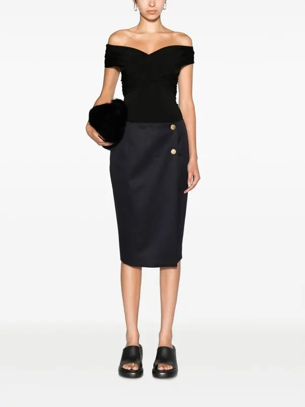 Givenchy Wool-blend Straight Skirt