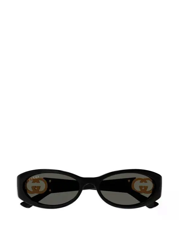 Gucci Oval-frame Sunglasses - Black