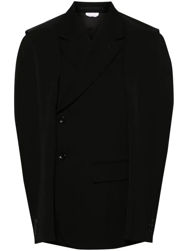 Comme Des Garçons Cut-out Single-breasted Blazer