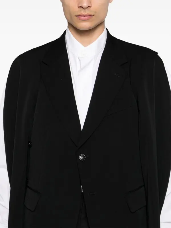 Comme Des Garçons Cut-out Single-breasted Blazer