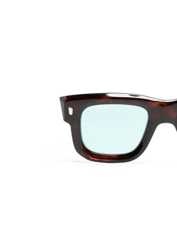 CUTLER & GROSS Tortoiseshell Square Frame Sunglasses - Brown