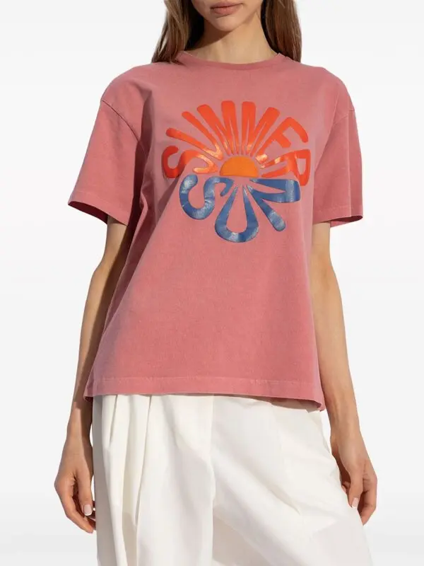 Paul Smith Slogan-print Cotton T-shirt - Red