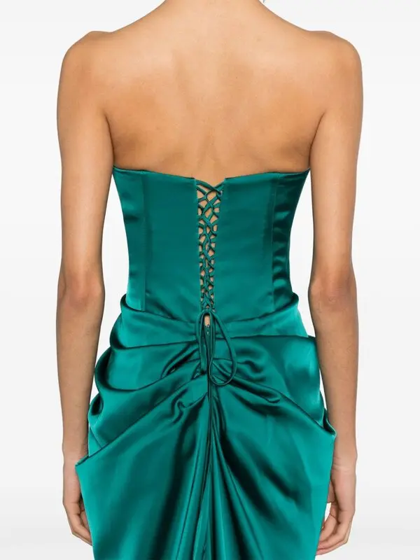 ANA RADU Corset-style Gown - Green