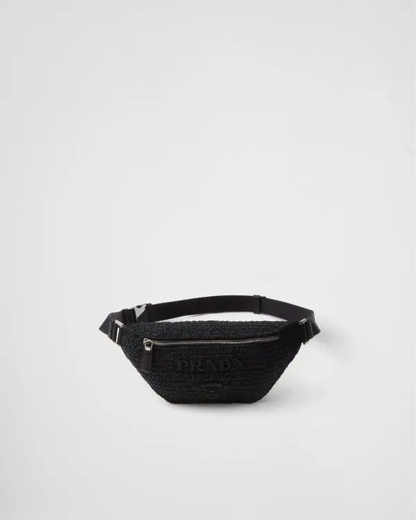 Prada Crochet Belt Bag - Black