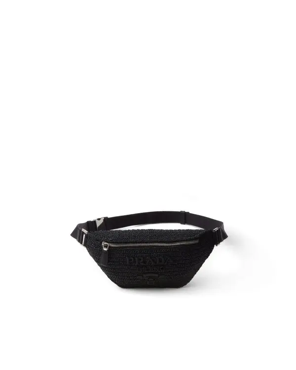 Prada Crochet Belt Bag - Black
