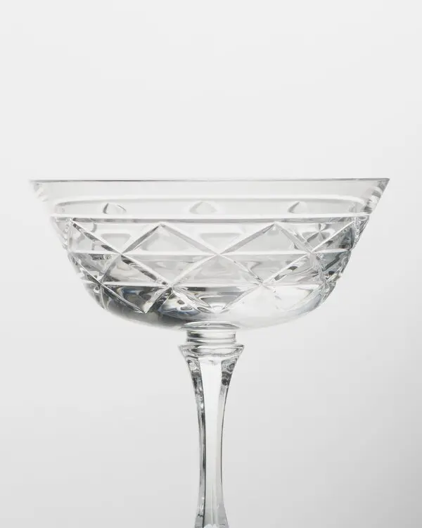 Prada Champagne Coupe Glass Triangles