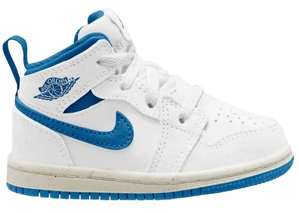 JORDAN 1 Mid Se Sneakers - White/sail/industrial Blue