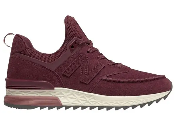 NEW BALANCE 574 Sport Sneakers - Burgundy
