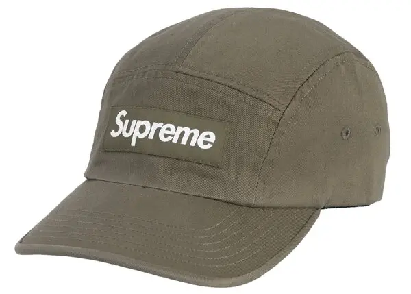 Supreme Washed Chino Twill Camp Cap - Olive