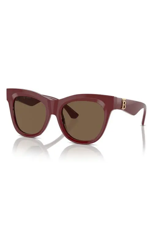 Burberry Evolution 54mm Cat Eye Sunglasses - Bordeaux
