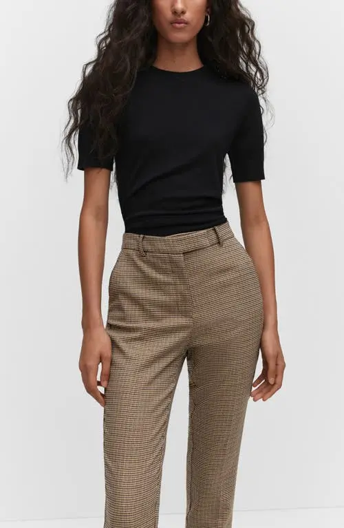 Mango Ankle-length Slim Fit Suit Pants - Green