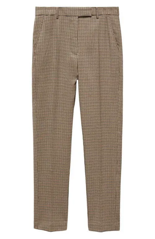 Mango Ankle-length Slim Fit Suit Pants - Green