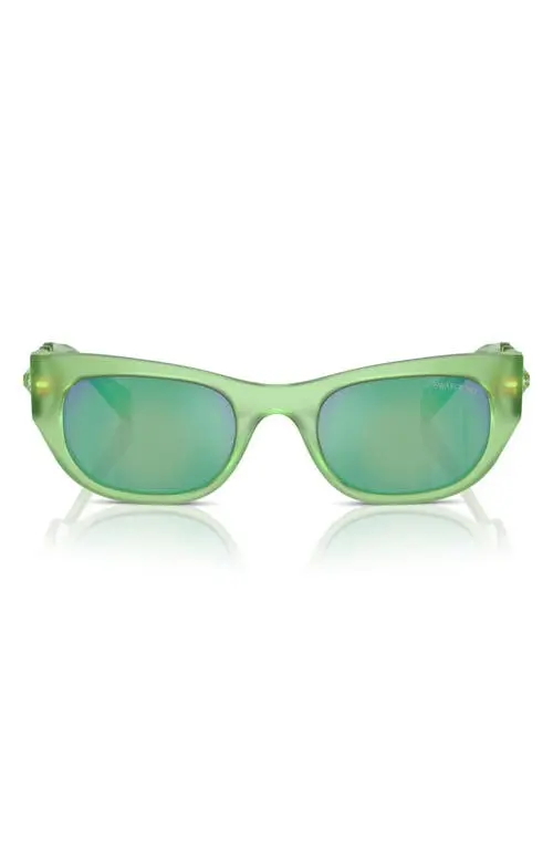 SWAROVSKI 51mm Pillow Sunglasses - Green