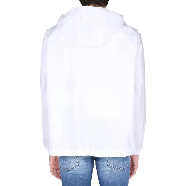 Dsquared2 Logo Hooded Windbreaker - White