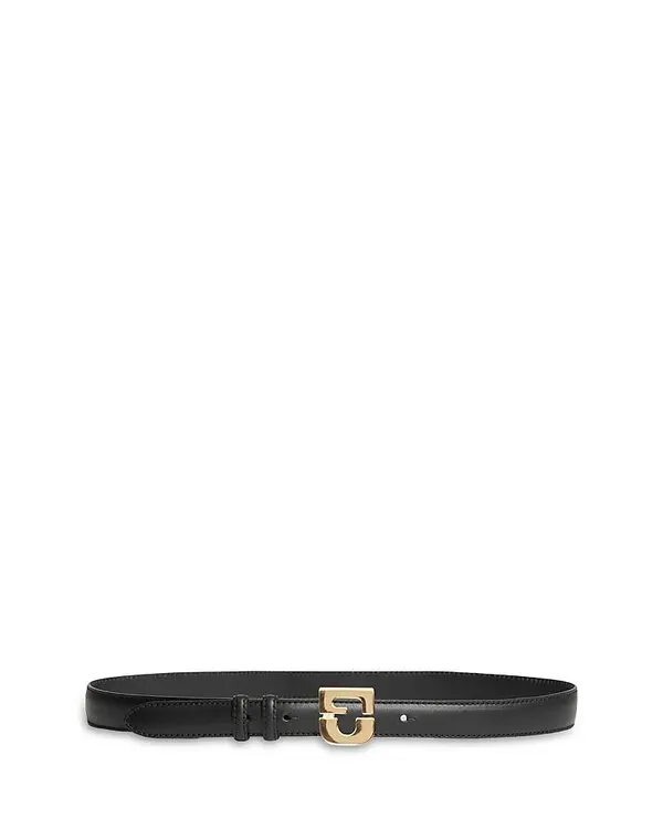 Gerard Darel Le Lauren Logo Belt - Black