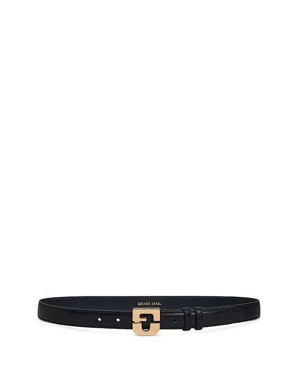 Gerard Darel Le Lauren Logo Belt - Navy