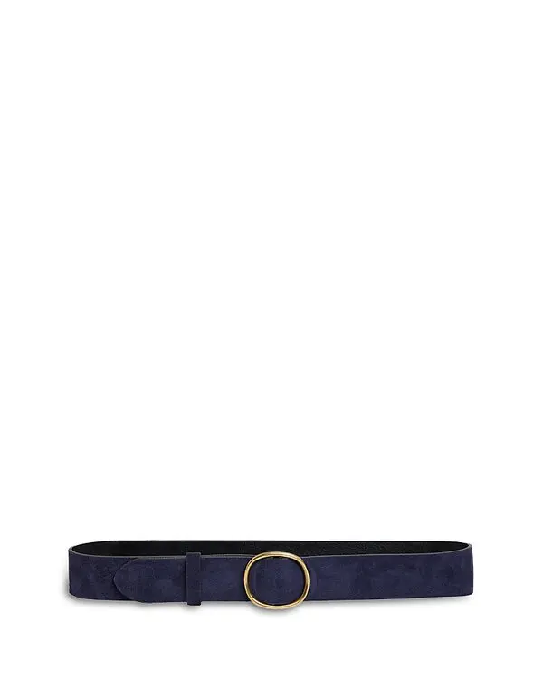 Gerard Darel Paloma Sliding Buckle Belt - Navy
