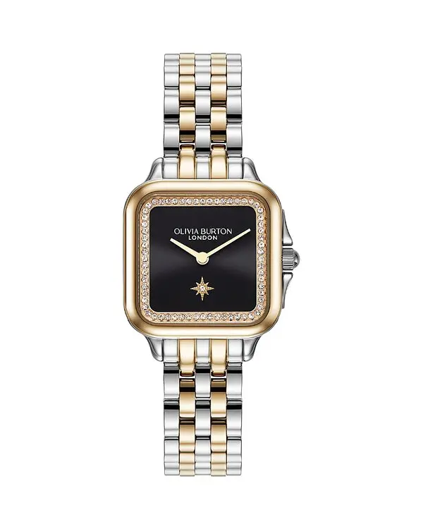 OLIVIA BURTON Grosvenor Watch, 28mm X 28mm - Black/two-tone