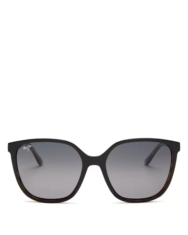 Maui Jim Polarized Round Sunglasses, 57mm
