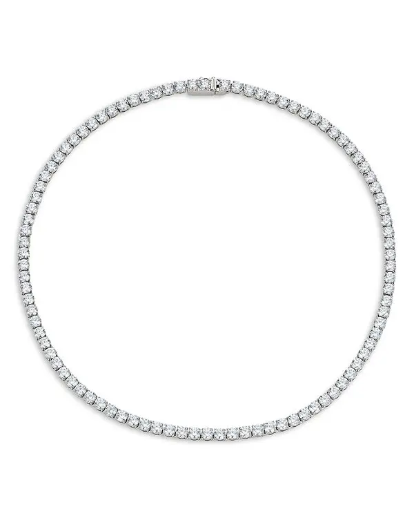 Nadri 4mm Cubic Zirconia Tennis Necklace - Silver