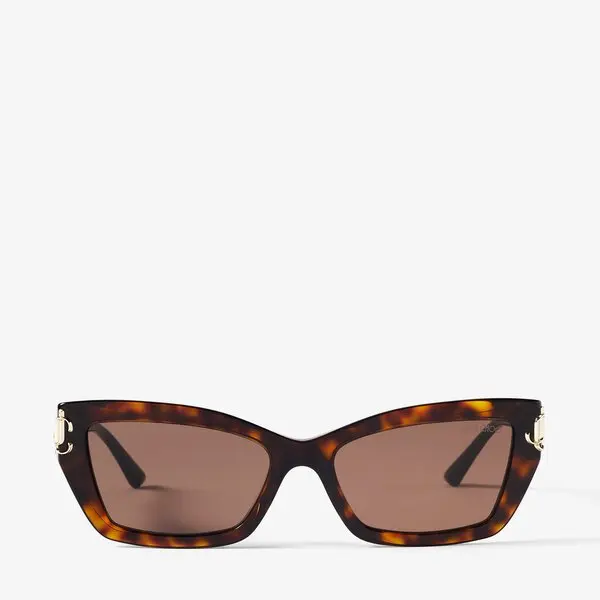 JIMMY CHOO Isla Cat Eye Sunglasses - Dark Brown
