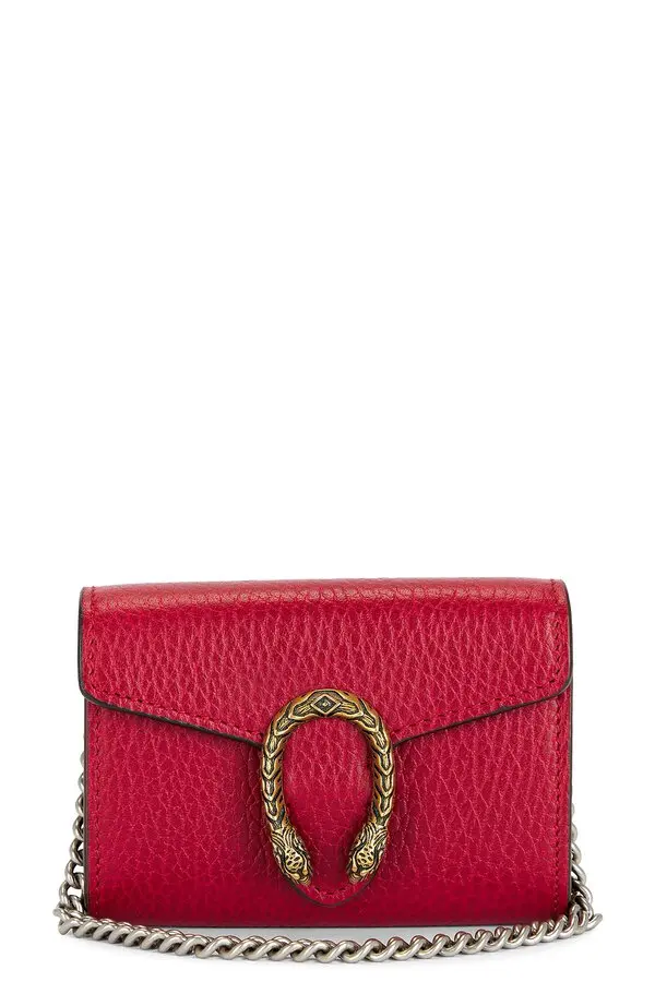 Gucci Dionysus Wallet On Chain - Red