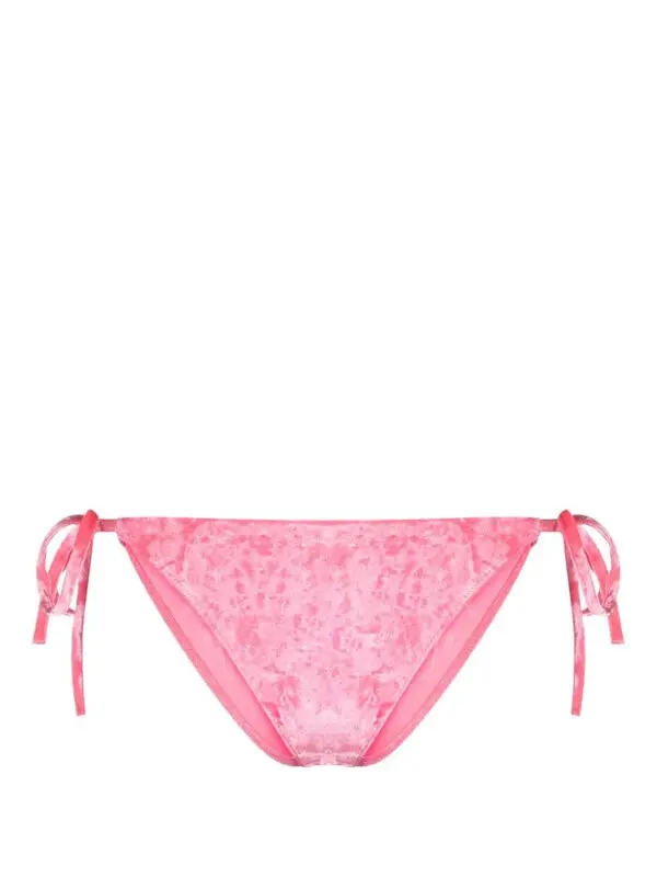 FORTE_FORTE Tie-fastening Velvet Bikini Bottoms - Pink