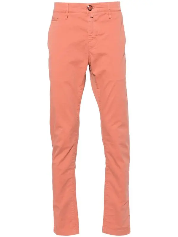 Jacob Cohen Bobby Low-rise Chino Trousers - Orange