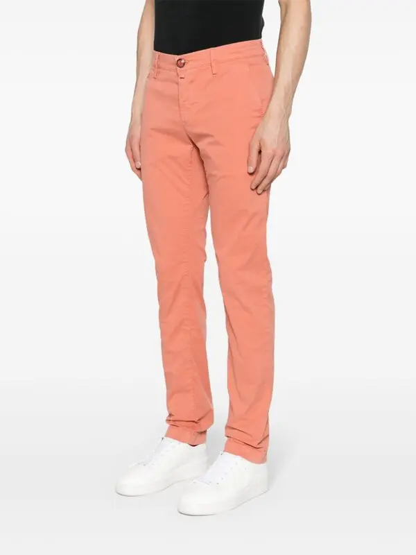 Jacob Cohen Bobby Low-rise Chino Trousers - Orange
