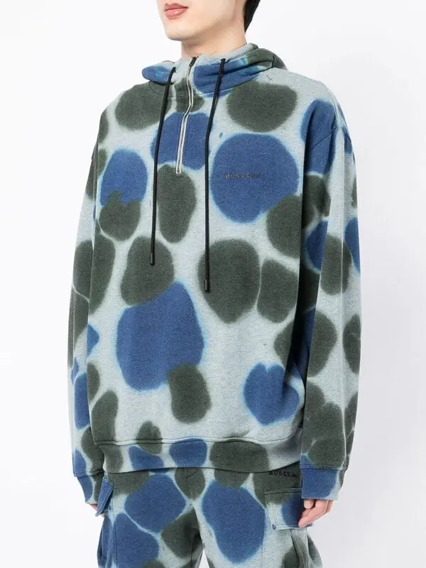 Buscemi Tie-dye Zip-up Hoodie