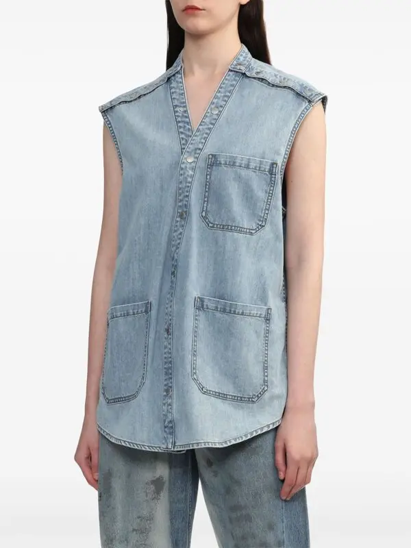 Y/project Patch Pocket Denim Vest