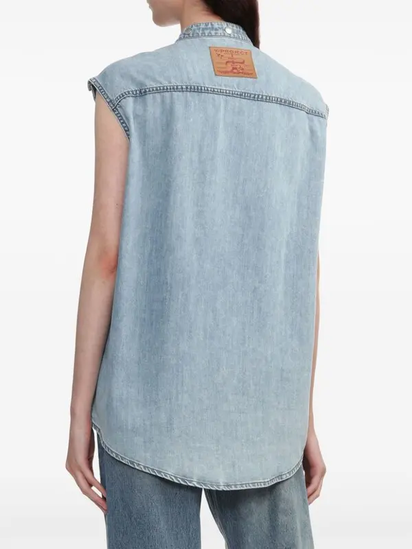 Y/project Patch Pocket Denim Vest