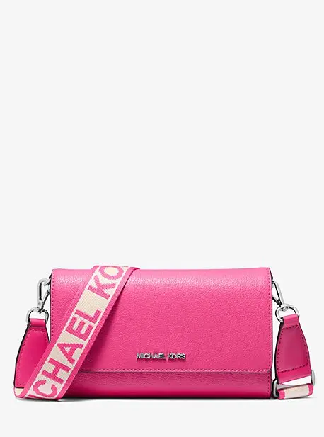 Michael Kors Jet Set Large Leather Crossbody Bag