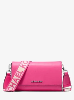 Michael Kors Jet Set Large Leather Crossbody Bag