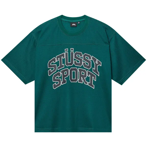 STUSSY Stussy Mesh Football Jersey Tシャツ StüSsy Sport Mesh Football Jersey - Green | Editorialist