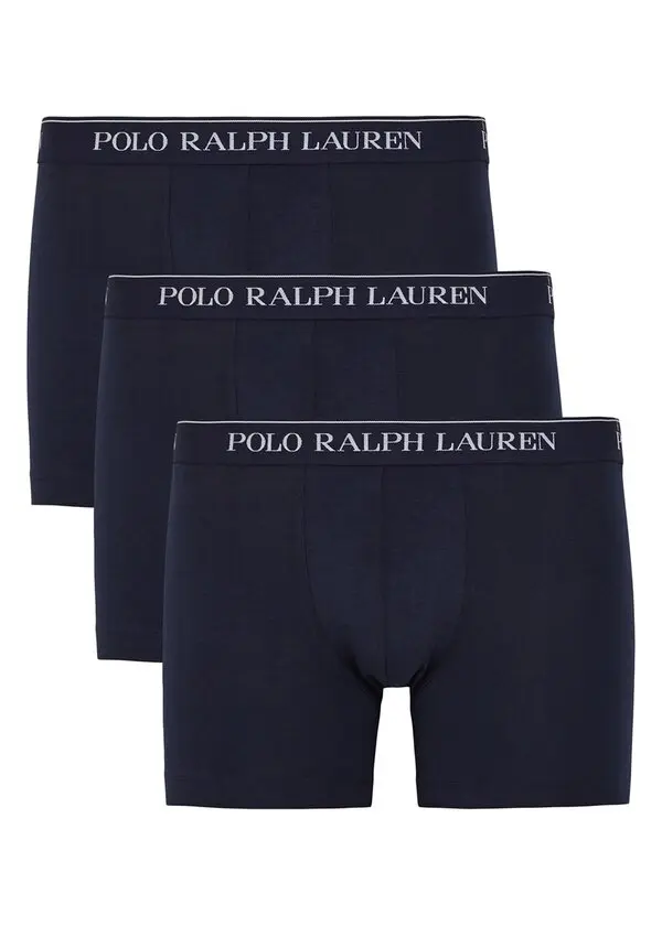 Polo Ralph Lauren Stretch-cotton Boxer Briefs - Navy