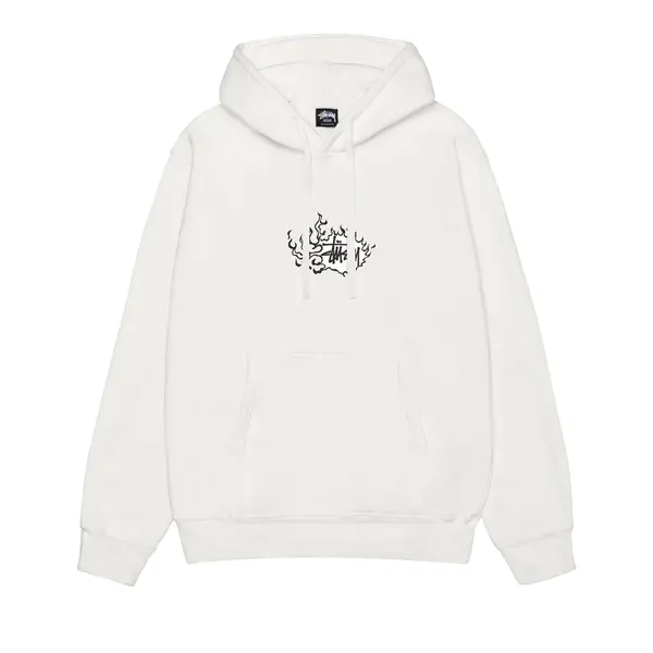 StÜssy Pigment Dyed Mosaic Dragon Hoodie - White