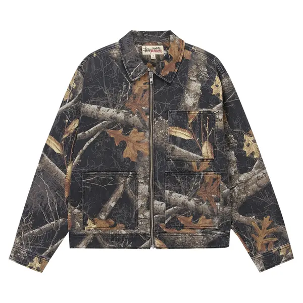 StüSsy Realtree Edge Zip Work Jacket - Black | Editorialist