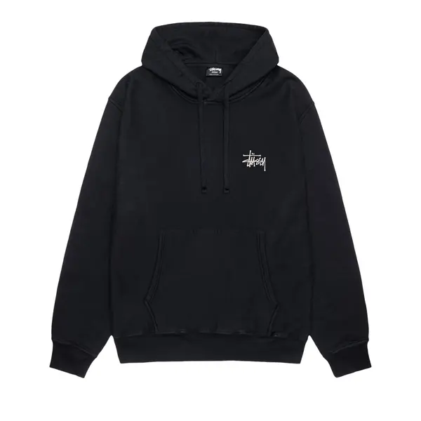 StÜssy Pigment Dyed Built Tough Hoodie - Black