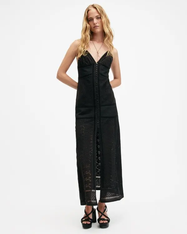 dahlia embroidered maxi dress burgundy road EMBROIDERED FLOWER MAXI DRESS