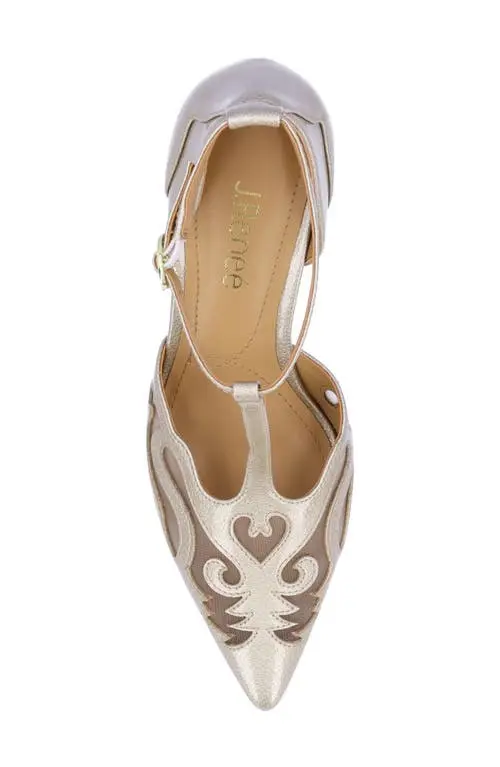 J. Reneé Lisha T-strap Pumps - Taupe