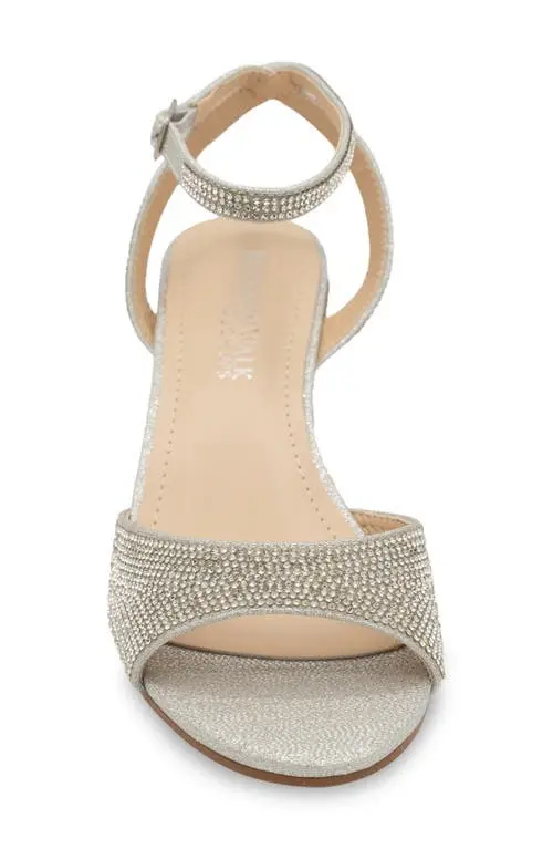 TOUCH UPS Moxie Ankle Strap Wedge Sandal - Silver