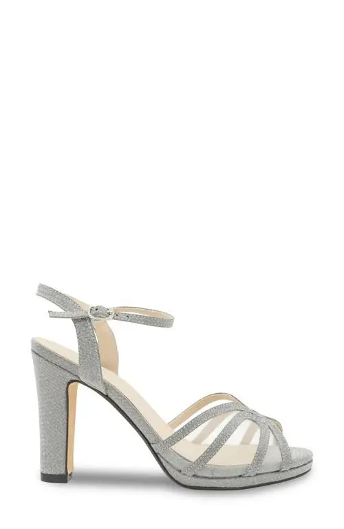 TOUCH UPS Anya Ankle Strap Sandal - Silver