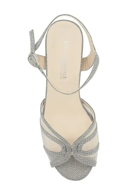 TOUCH UPS Anya Ankle Strap Sandal - Silver